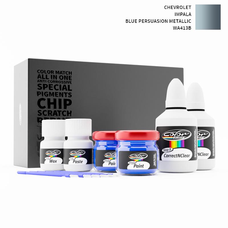 Chevrolet Impala Blue Persuasion Metallic WA413B Touch Up Paint Kit ...