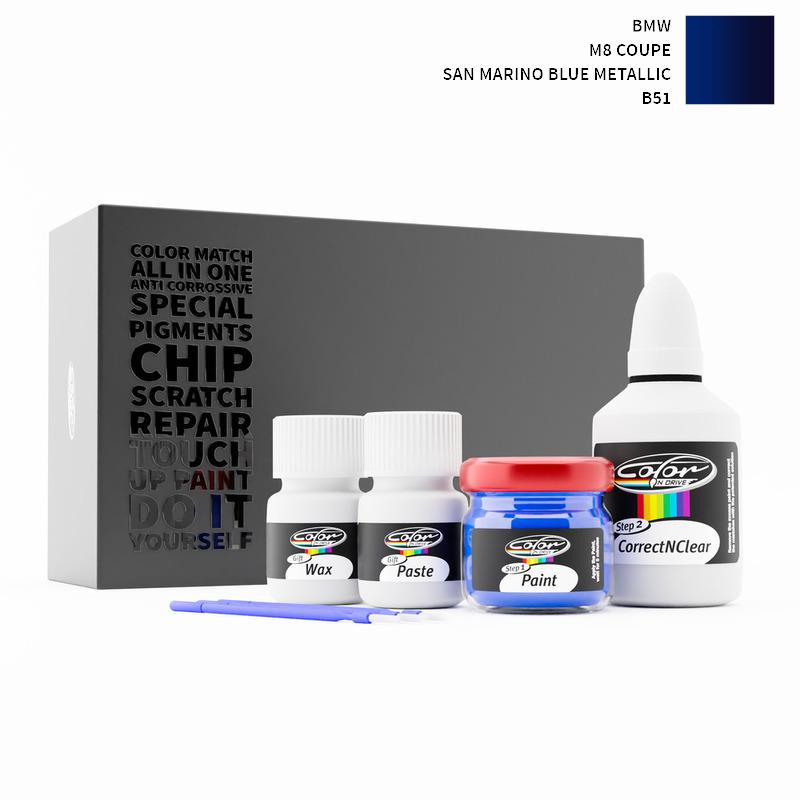 BMW M8 Coupe San Marino Blue Metallic B51 Touch Up Paint Kit | BMW ...