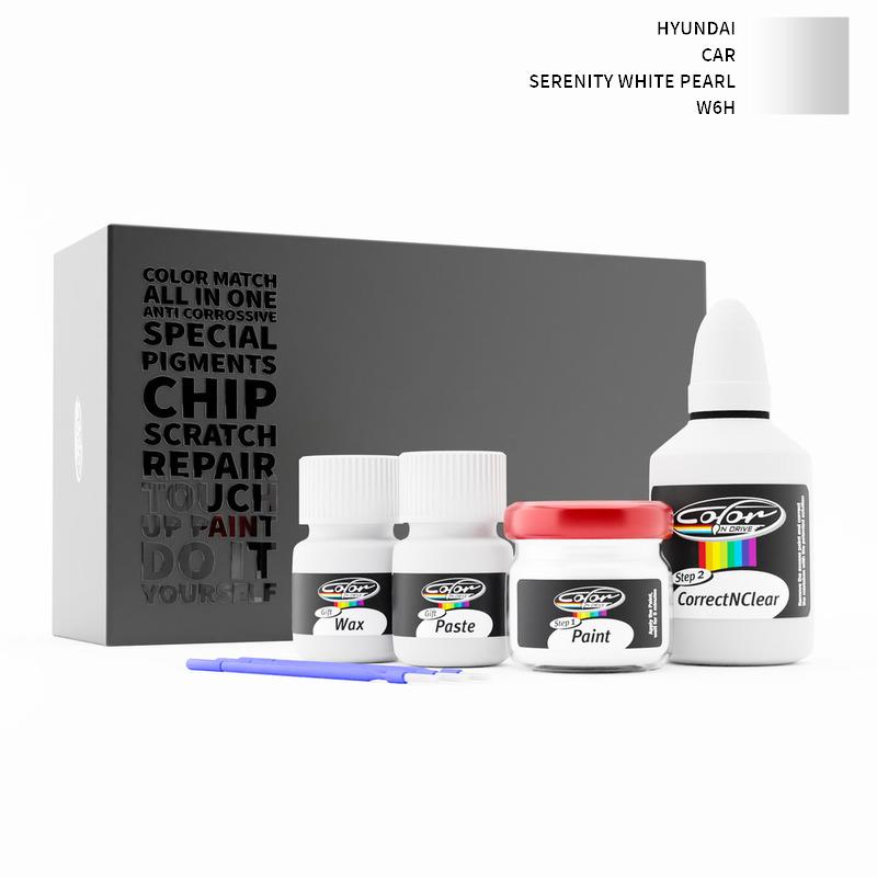 Hyundai CAR Serenity White Pearl W6H Touch Up Paint Kit | Hyundai Touch ...
