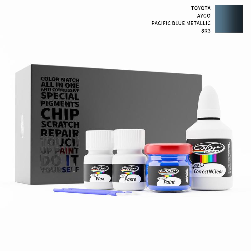 Toyota Aygo Pacific Blue Metallic 8R3 Touch Up Paint Kit | Toyota Touch ...