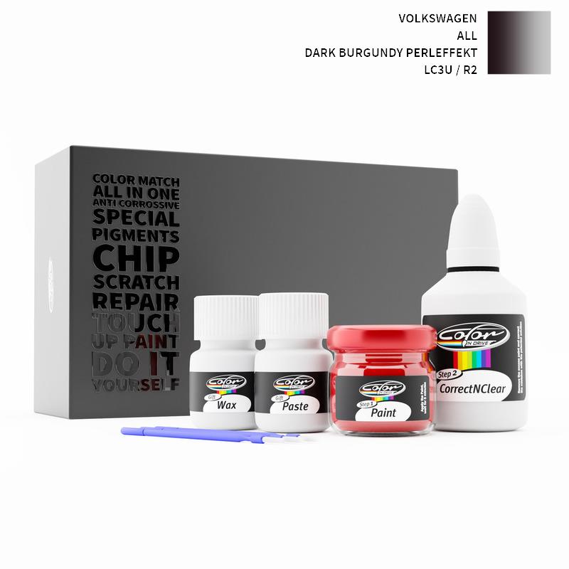 Volkswagen ALL Dark Burgundy Perleffekt LC3U / R2 Touch Up Paint Kit ...
