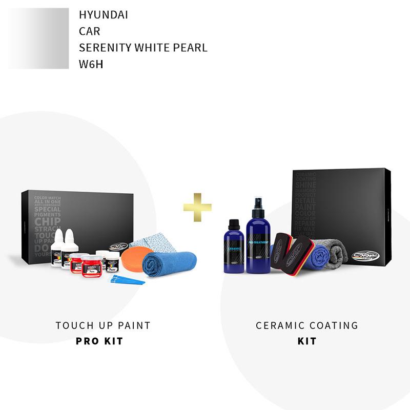 Hyundai CAR Serenity White Pearl W6H Touch Up Paint Kit | Hyundai Touch ...