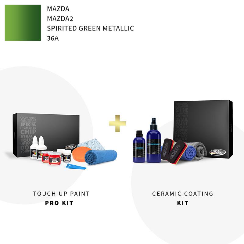 Mazda Mazda2 Spirited Green Metallic 36A Touch Up Paint Kit | Mazda ...