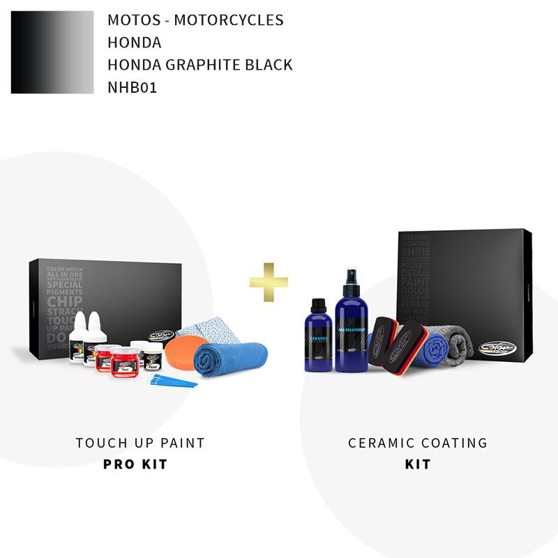 Motos - Motorcycles Honda Honda Graphite Black NHB01 Touch Up Paint Kit ...