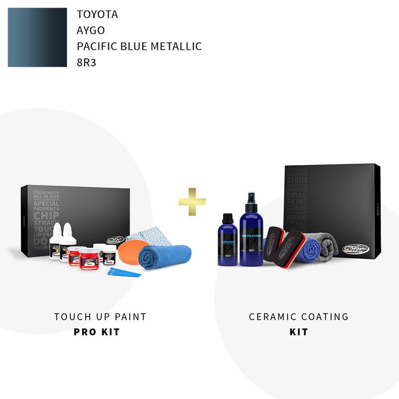 Toyota Aygo Pacific Blue Metallic 8R3 Touch Up Paint Kit | Toyota Touch ...