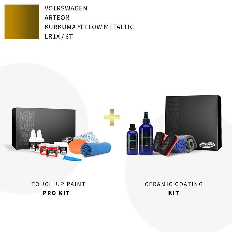 Volkswagen Arteon Kurkuma Yellow Metallic LR1X / 6T Touch Up Paint Kit ...