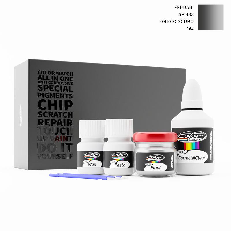 Ferrari 488 Sp Grigio Scuro 792 Touch Up Paint Kit | Ferrari Touch Up ...