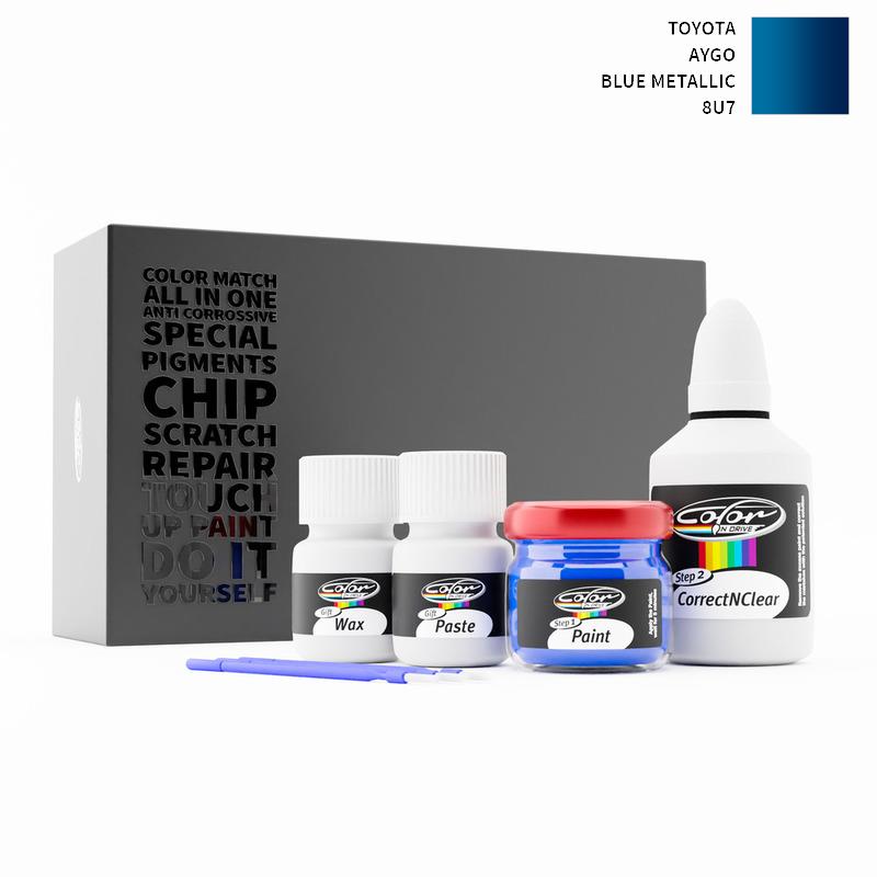 Toyota Aygo Blue Metallic 8U7 Touch Up Paint Kit | Toyota Touch Up ...