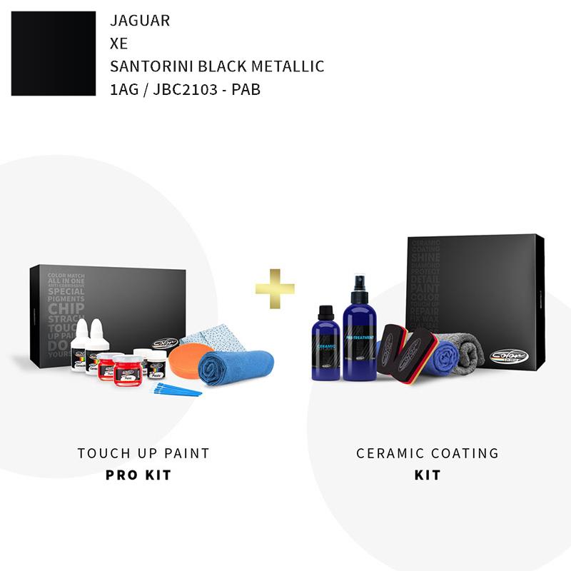 Jaguar XE Santorini Black Metallic 1AG / JBC2103 - PAB Touch Up Paint ...