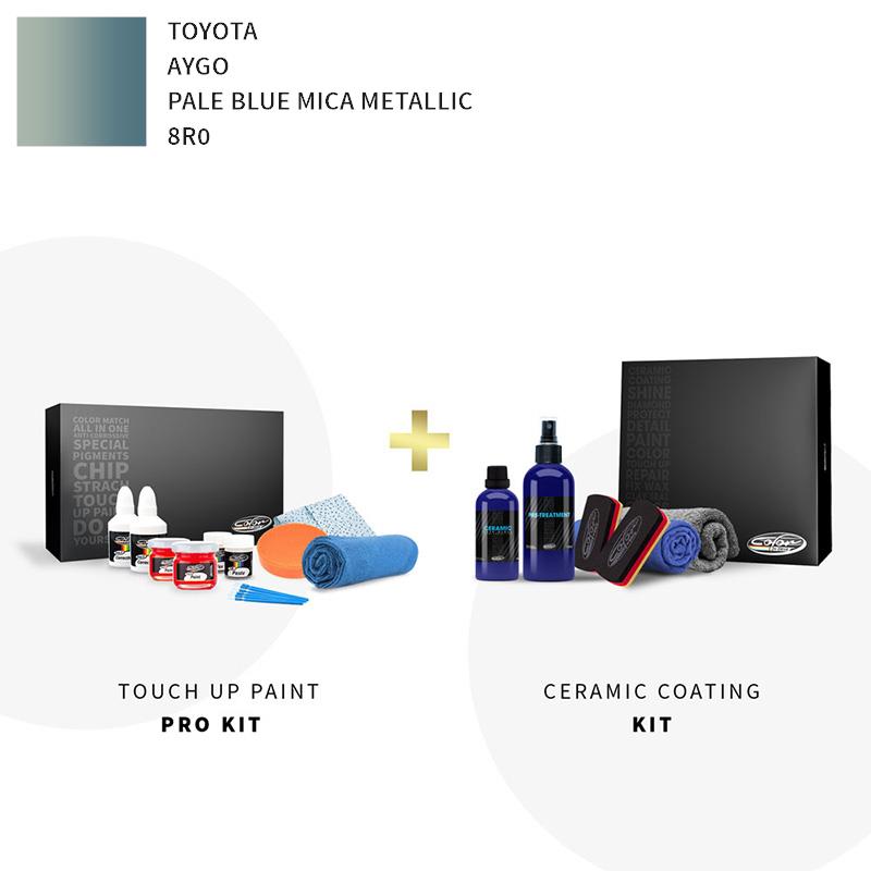 Toyota Aygo Pale Blue Mica Metallic 8R0 Touch Up Paint Kit | Toyota ...